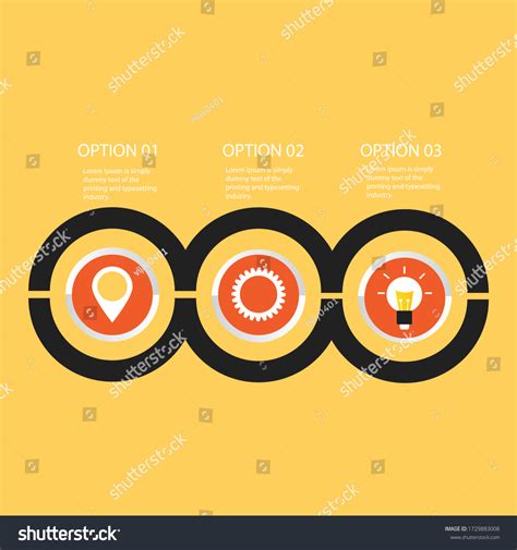 Timeline Chart Infographic Design Data Visualization Stock Vector