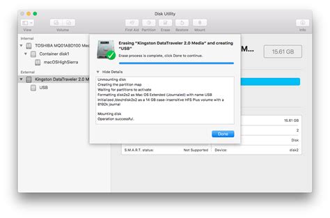 Fixed Erase Process Has Failed Click Done To Continue On Macos High Sierra Wikigain
