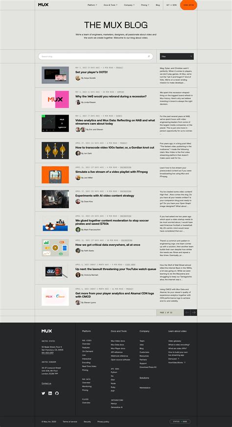 mux website design lapa ninja