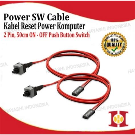 Jual Tombol Kabel Power Reset Switch Sw 2 Pin Push Button Cpu Pc Komputer Shopee Indonesia