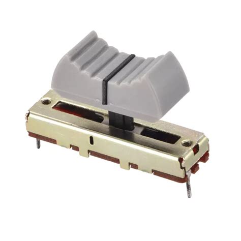 Variable Resistors Mm Straight Slide Potentiometer B K Ohm Grey Black Knobs Picclick Au