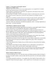 Human Sexual Behaviour Chapter 7 Reading Notes Pdf Chapter 7 Contraception And Pregnancy