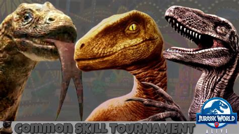 Omegas Dominate The Common Skill Tournament Jurassic World Alive