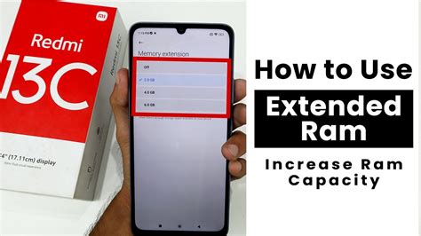 Use Extended RAM In Redmi 13C Increase RAM Capacity In Redmi 13C