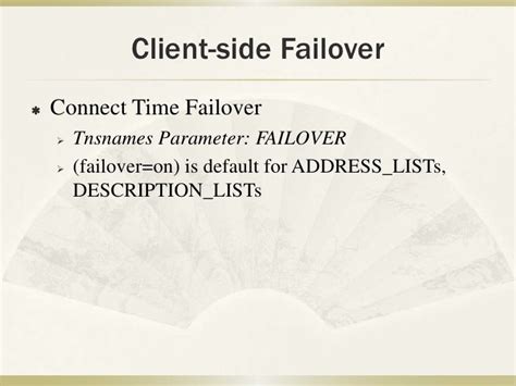 dtcc rac load balancing failover