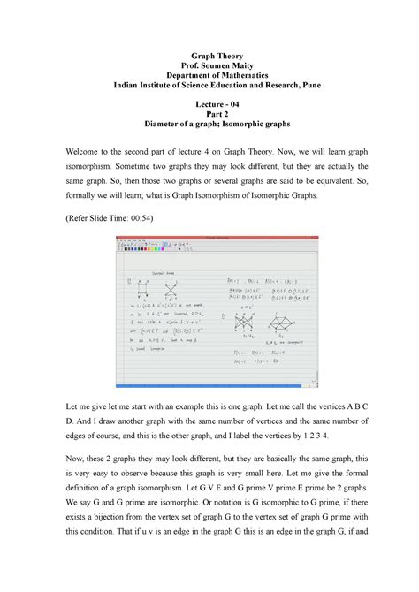 lec8 class notes from professor of csn 225 graph theory prof