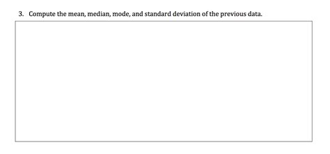 Solved Data Values Chegg