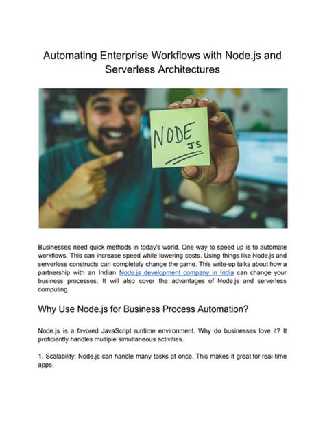 automating enterprise workflows with node pdf