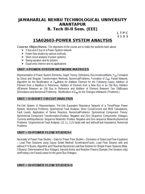 jawaharlal nehru technological university anantapur b tech iii ii sem