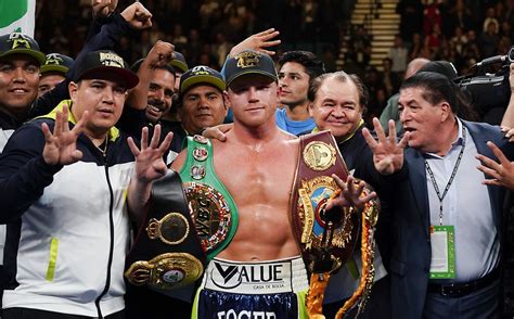 Canelo Álvarez Es El Cuarto Mexicano Con Cuatro Títulos Mundiales