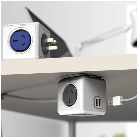 Allocacoc Powercube 1 5m With 4 Power Outlets And 2 Usb Ports Twin Pack Costco Australia