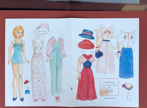 Doll Magazine Paper Doll Inserts Lot Of 7 Sandra Vanderpool Donald