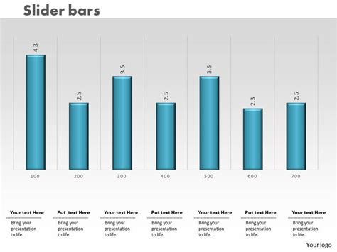 0414 Slider Column Chart With Bars Powerpoint Graph Template Presentation Sample Of PPT