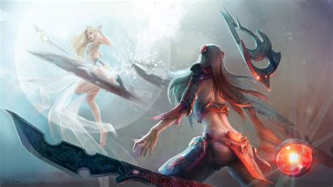 🔥 Free Download Irelia Vs Janna League Of Legends Hd Wallpaper Lol Girl