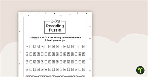 Bit Decoding Puzzle Teaching Resource Teach Starter