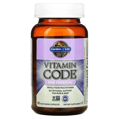 Vitamin Code Raw Prenatal Multivitamin 90 Capsules Nahdi