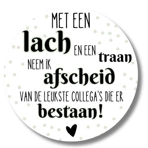 Stickers Afscheid Leukste Collegas 20 Stuks Memories Are Timeless I Mat