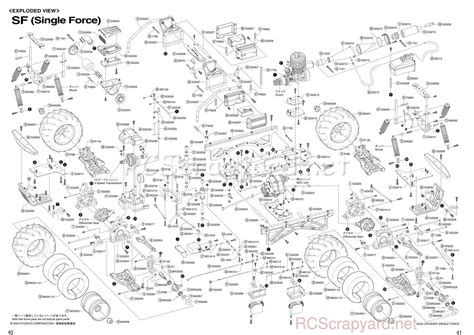 Kyosho Giga Crusher Sf 31141 31144 • Exploded View • Rcscrapyard