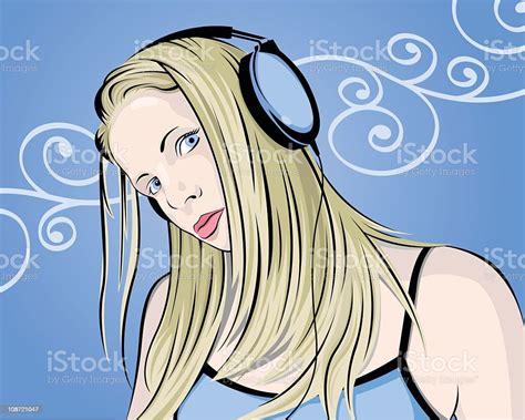Headphone Model Stock Illustration Download Image Now Adult Adults