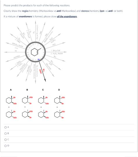 Solved Please predict the products for each of the following | Chegg.com