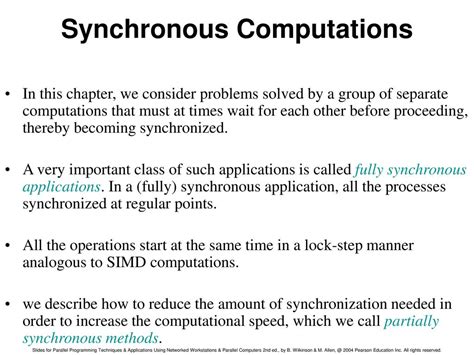 Synchronous Computations Ppt Download