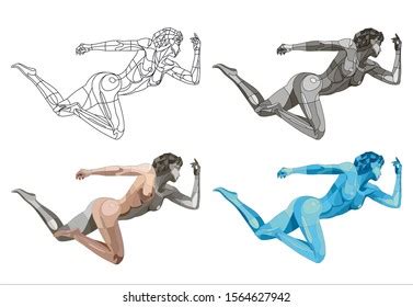 Naked Woman Circle Another Circle More Stock Vector Royalty Free Shutterstock