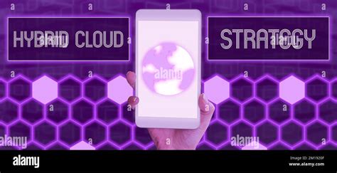 Conceptual Caption Hybrid Cloud Strategy Word For Cloud Computing Setting That Uses A Mix Of