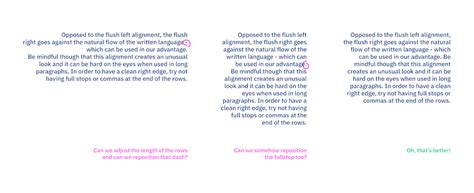 Alignment Typography