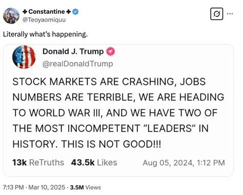 Donald Trumps Tweet From Last Year Is Going Viral Because It Literally