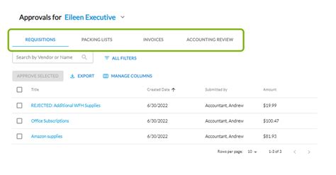 Overview Of The Approval Inbox Ui Emburse Professional Help Center