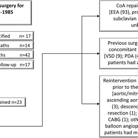 Flowchart Showing The Progress Of All Patients Operated For Coa