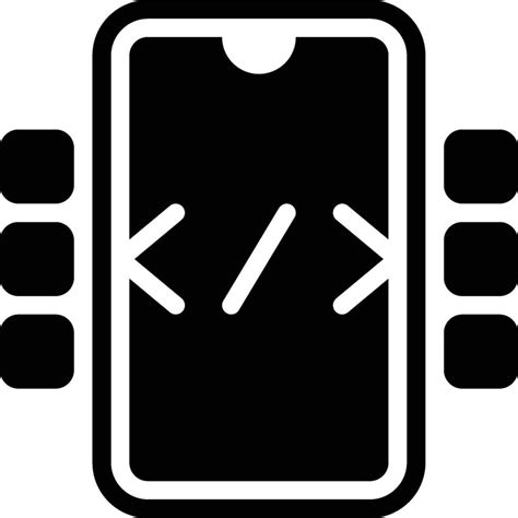 Fragmentation Mobile Programming Mobile App Glyph Solid Icon 60441777
