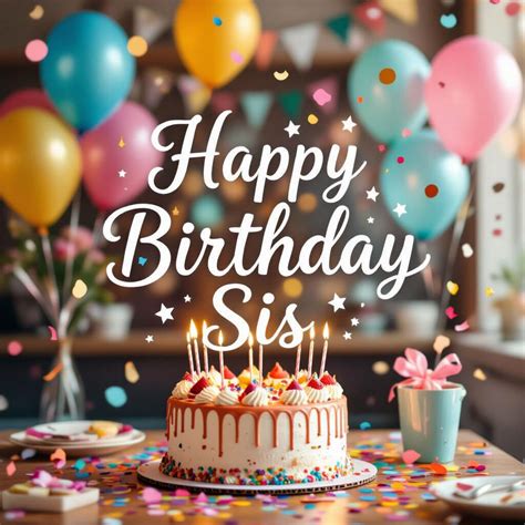 Happy Birthday Sis Images Create Custom Birthday Graphics