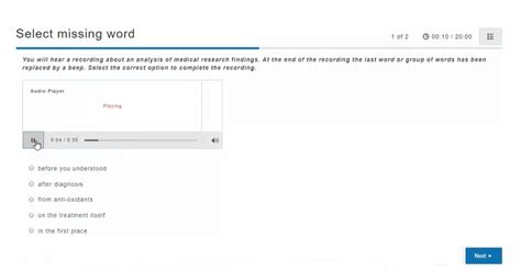 Pte Listening Select Missing Word Chiến Thuật đạt điểm Cao