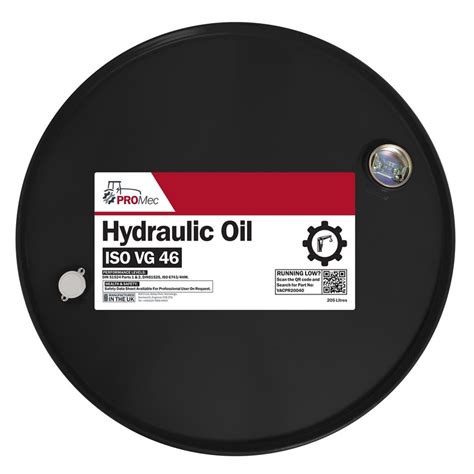 Promec Hydraulic Oil Iso Vg 46 205l High Quality Mineral Oil