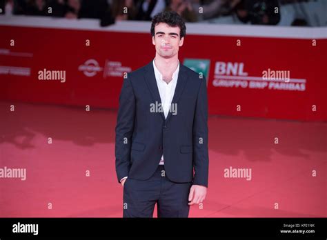 Rome Italy 27th Oct 2017 Italian Actor Luca Cesa During The Red