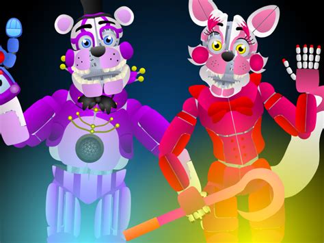 Stylized Funtime Freddy And Foxy By Gavzilla05 On Deviantart