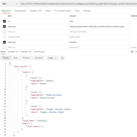 Message Could Not Find A Facet Field Named `x` In The Schema For