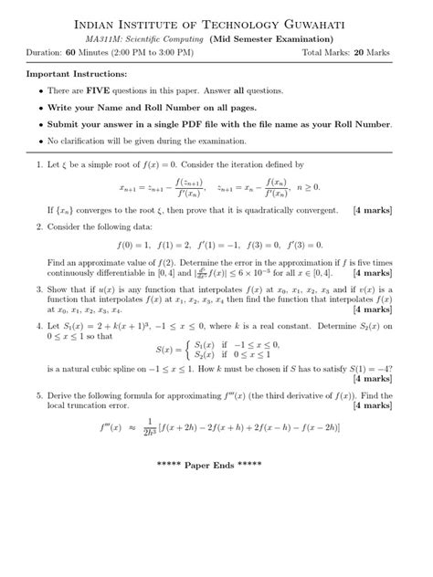 Ma311m 2021 Midsem Pdf Mathematics Of Computing Mathematical Analysis