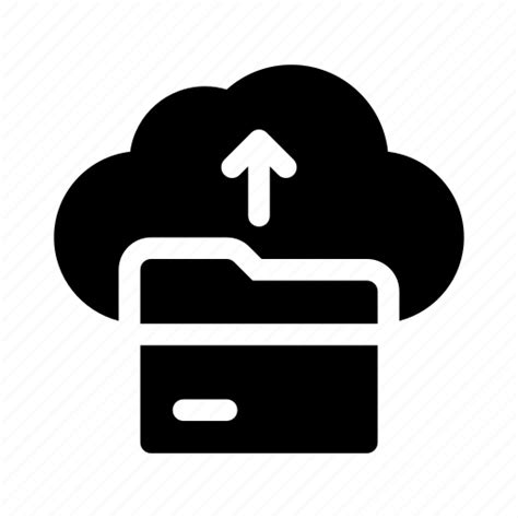 cloud uploading folder upload network technology data icon
