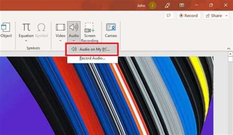 how to make audio automatically play in powerpoint vegaslide