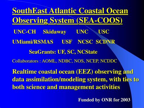 Ppt Part 2 Regionalcoastal Ocean Observing Systems Powerpoint