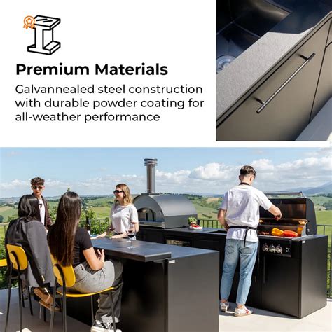 Open Shelf Module For Outdoor Kitchen Fontana Forni Usa