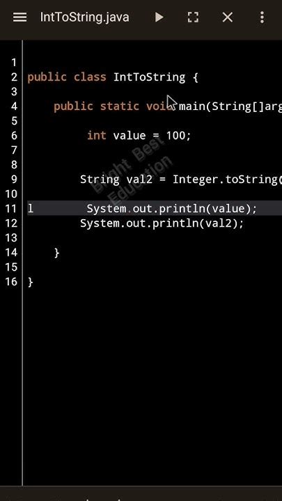 Shorts Integer To String In Java In Tamil Brightbesteducation Youtube