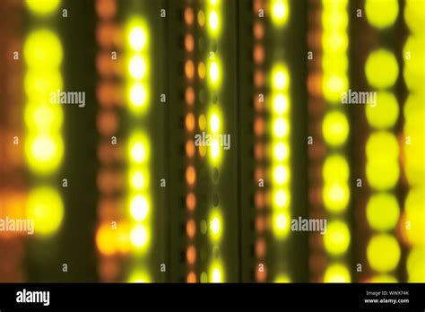 Abstract Image Of Blinking Led Lights In A Server Room Stock Photo Alamy