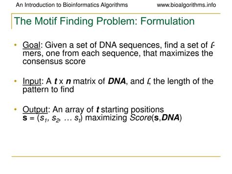 Ppt Finding Regulatory Motifs In Dna Sequences Powerpoint