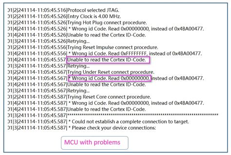 Case Stm32 St Link Utility Cannot Connect Target Stmicroelectronics