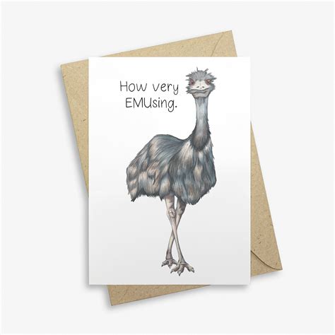 Emu Greetings Card My Tiny Explorer