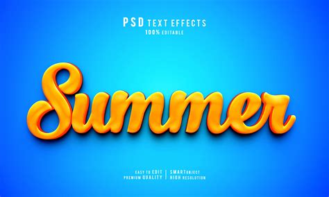 Creative Summer Editable 3d Text Effec Graphic By Visualeffects102 · Creative Fabrica