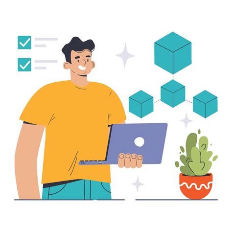 Microservice Architecture Concept Flat Vector Illustration 41170927